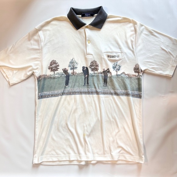 Digital | Shirts | Vintage Digital Sz Xl Golf Polo Shirt St Maarten ...